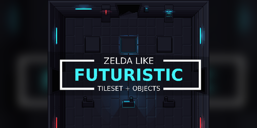 Zelda like futuristic - tileset pack by Deakcor