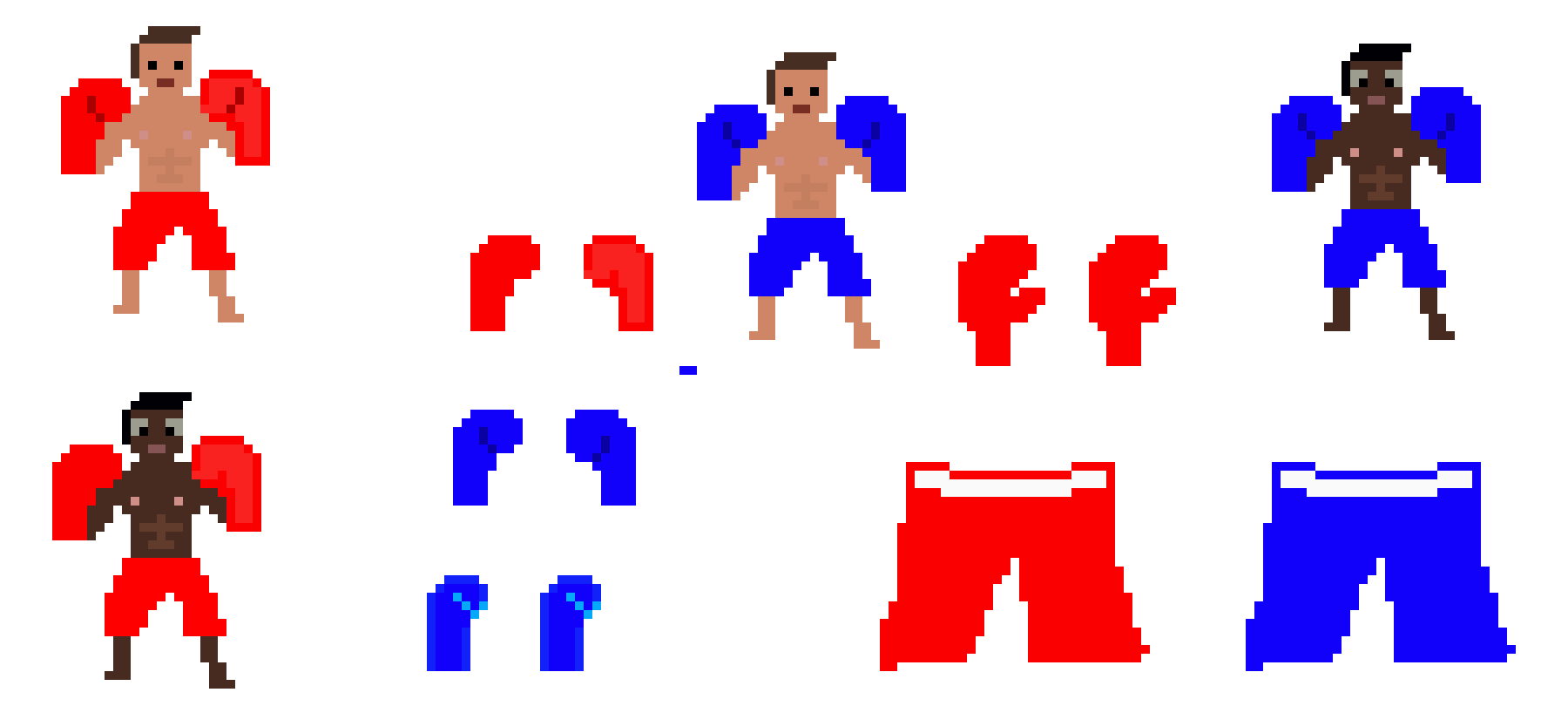 8bit boxing assets (loom at the screenshots for everything you get) by ...