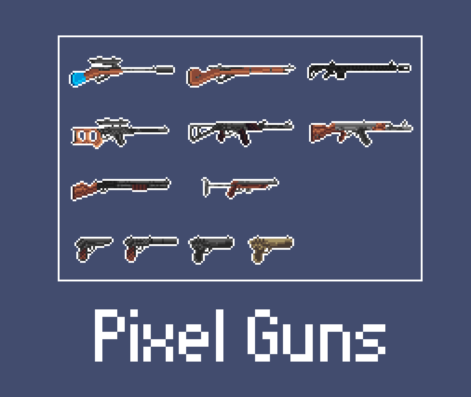 Pixel Guns (2D Gun Assets) by MidnitePixel_ Pixel Guns (2D Gun Assets) by MidnitePixel_