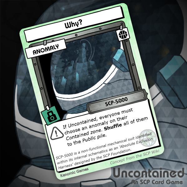 Finally got SCP-5000 to our SCP board game - Uncontained - SCP Card ...