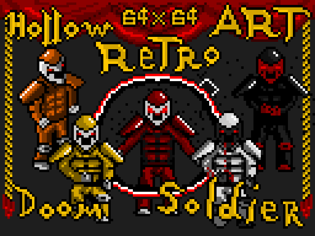 Hollow Art Retro Doom Soldier by Hollow Art Retro