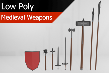 Low Poly Medieval Weapons Pack by mordock1