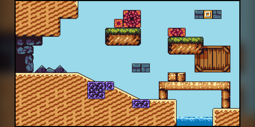 Colourful Platformer - Water Tileset by Matwek