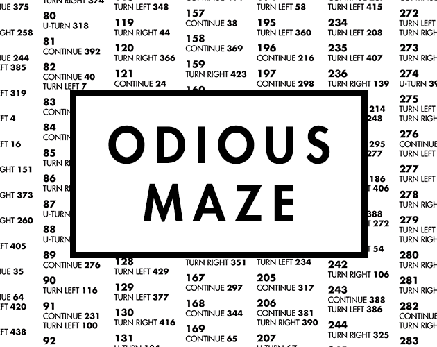 Odious Maze by Julien Grimard