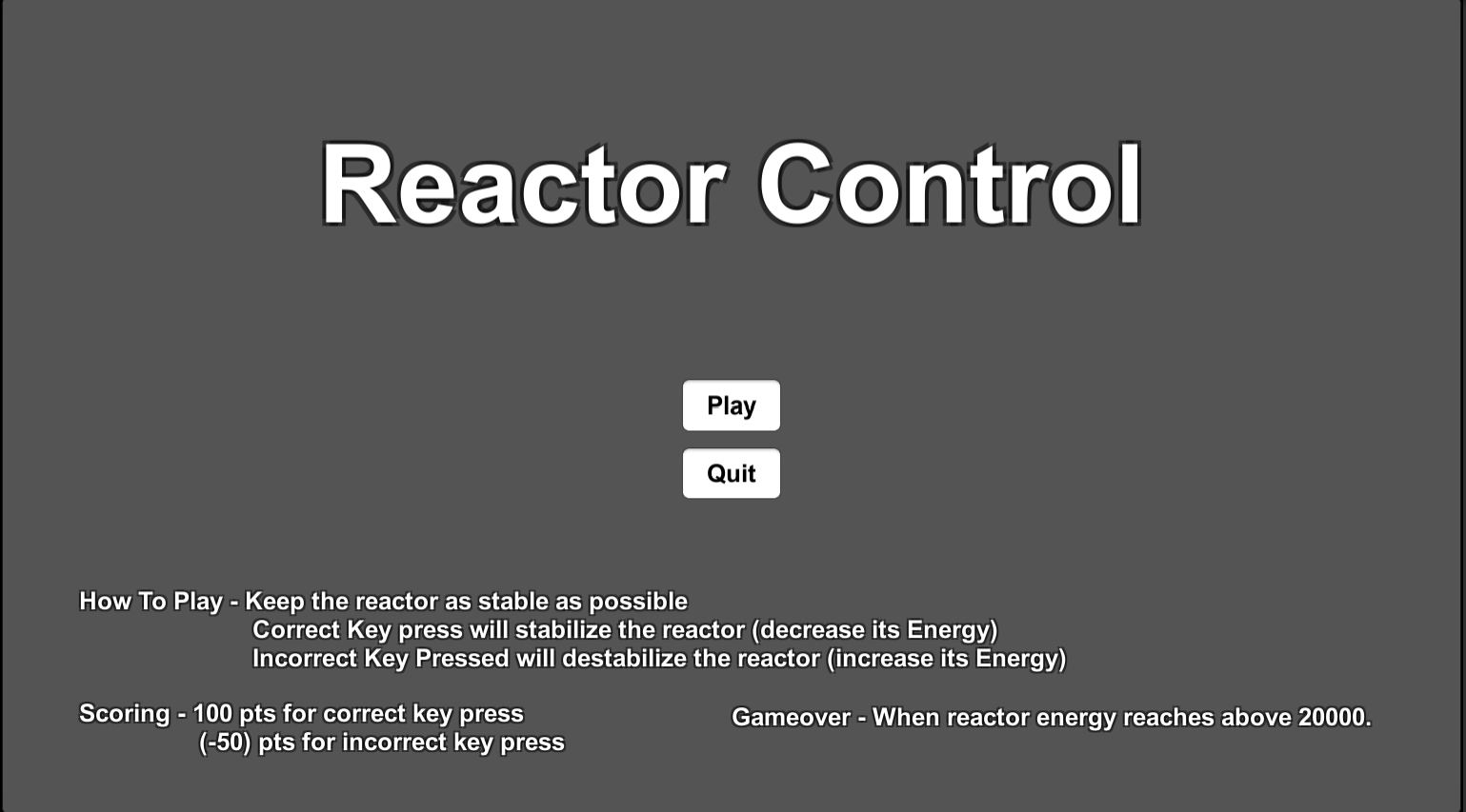 Reactor Control by FuzzyPyjamas