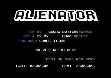 Alienator (C64) by Endurion