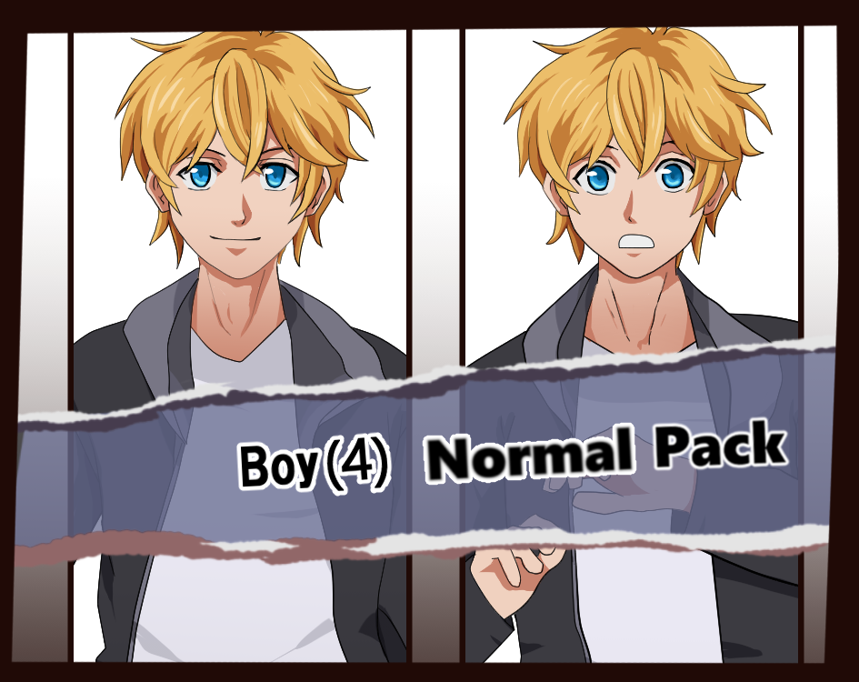 Visual novel Sprites -boy by REO