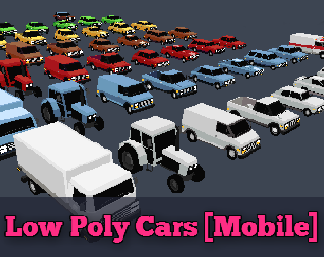 Super Low Poly Cars [Mobile Asset] by Sazem
