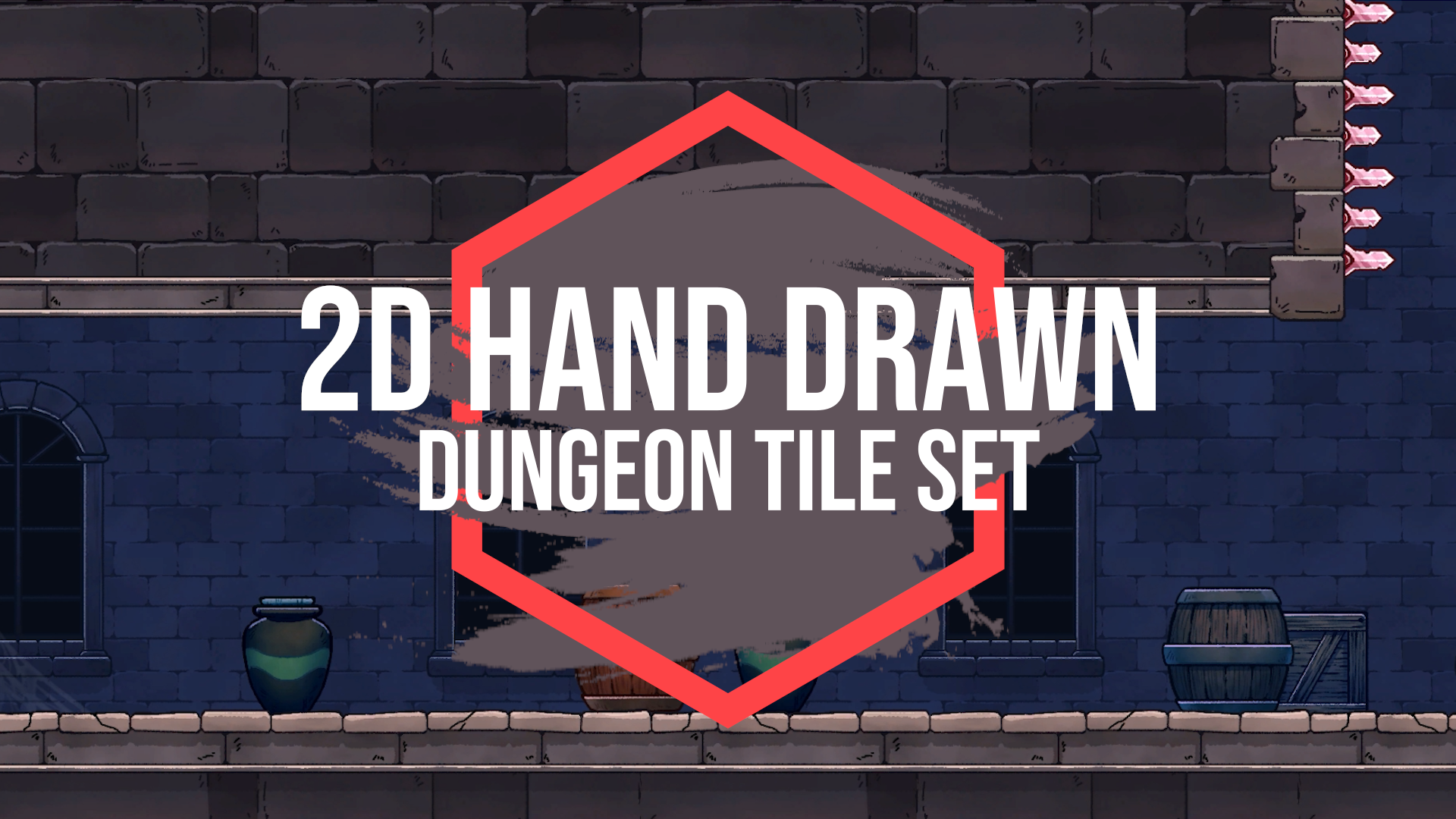 Hand Drawn Dungeon Tile Set for Unity (Ferr2D + Sprite Shape Compatible ...