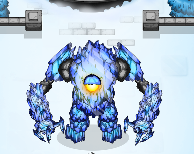 Top down boss crystal golem by InfinitiveMagic