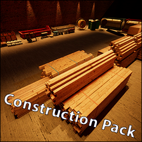 Construction Pack Vol. 1 - Lumber, Rebar, Warehouse Props by kavasoft