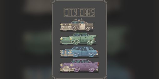 Pixel art retro cars by iPixl
