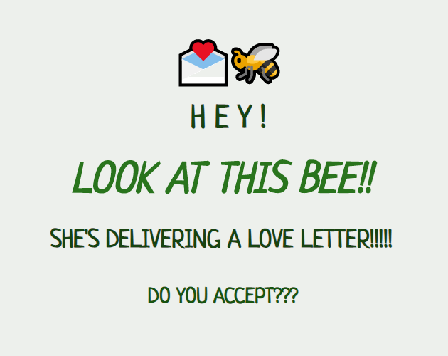 HEY! LOOK AT THIS BEE!! (Bee Love Letter) by Sailor Bees