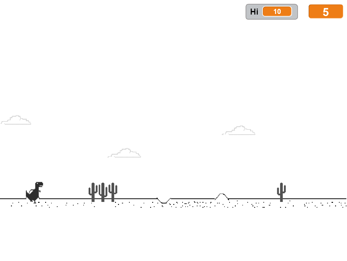 T-REX Runner (Chrome Game) by K.A.Pinindu Tharushan