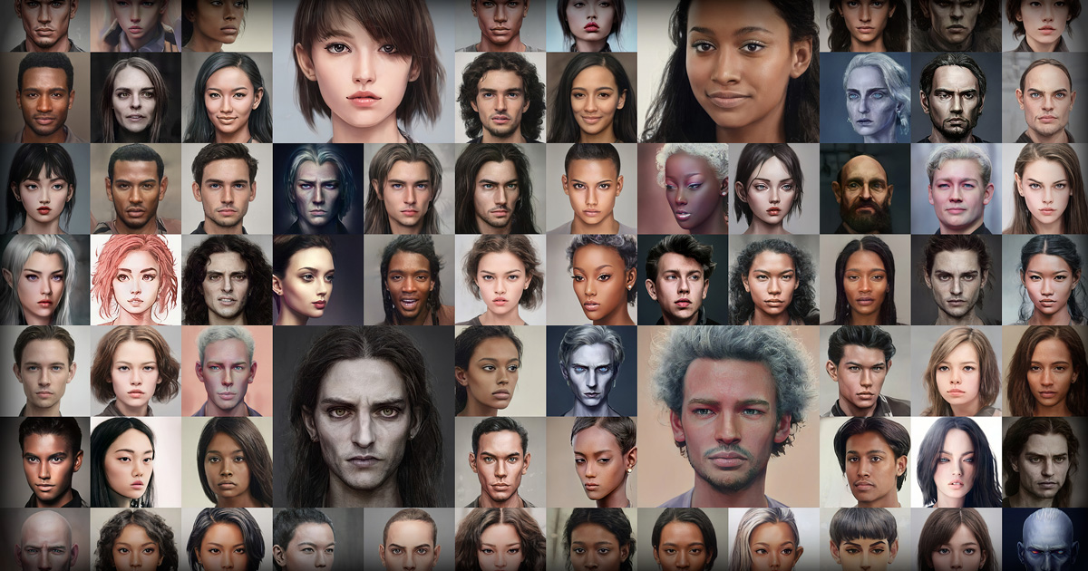 Character Portrait Mega Pack #8 • 1300+ hi-res portraits! by Infinity PBR