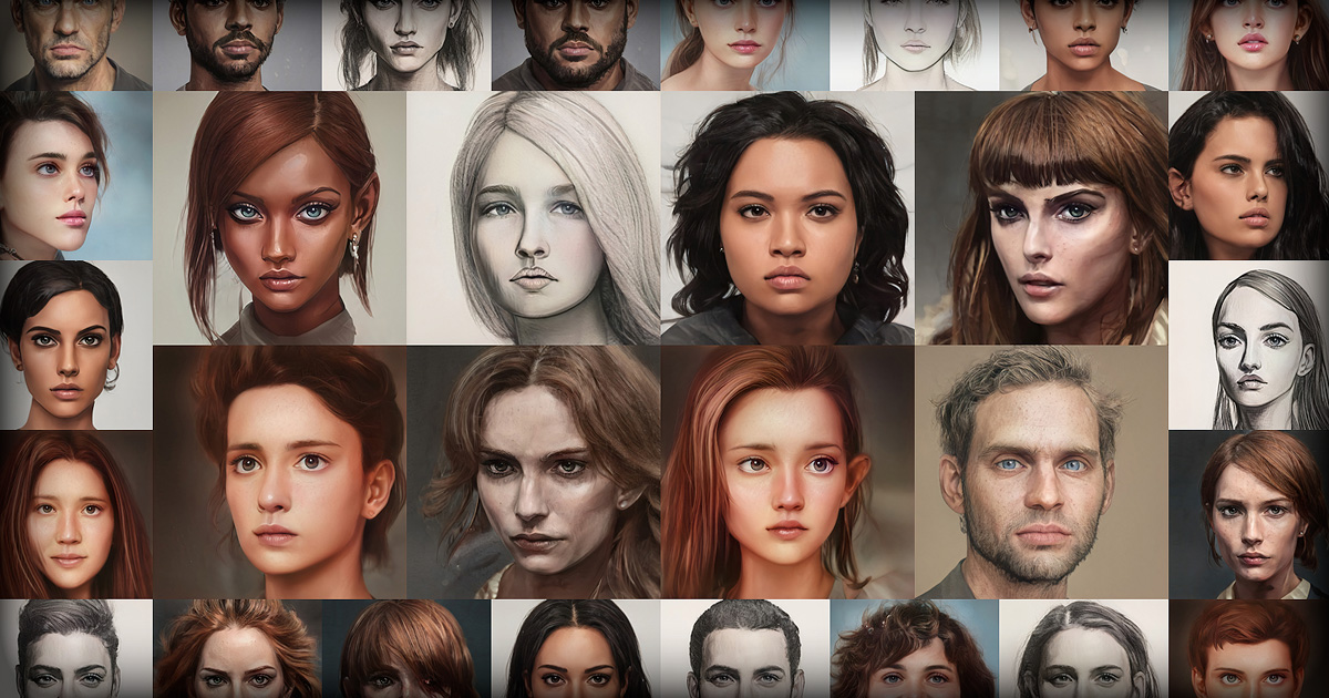 Character Portrait Mega Pack #9 •1300+ hi-res portraits! by Infinity PBR