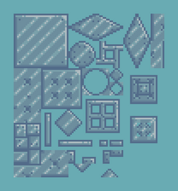 Pixel art metal tileset by iPixl