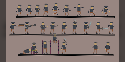 Pixel art animated character by iPixl