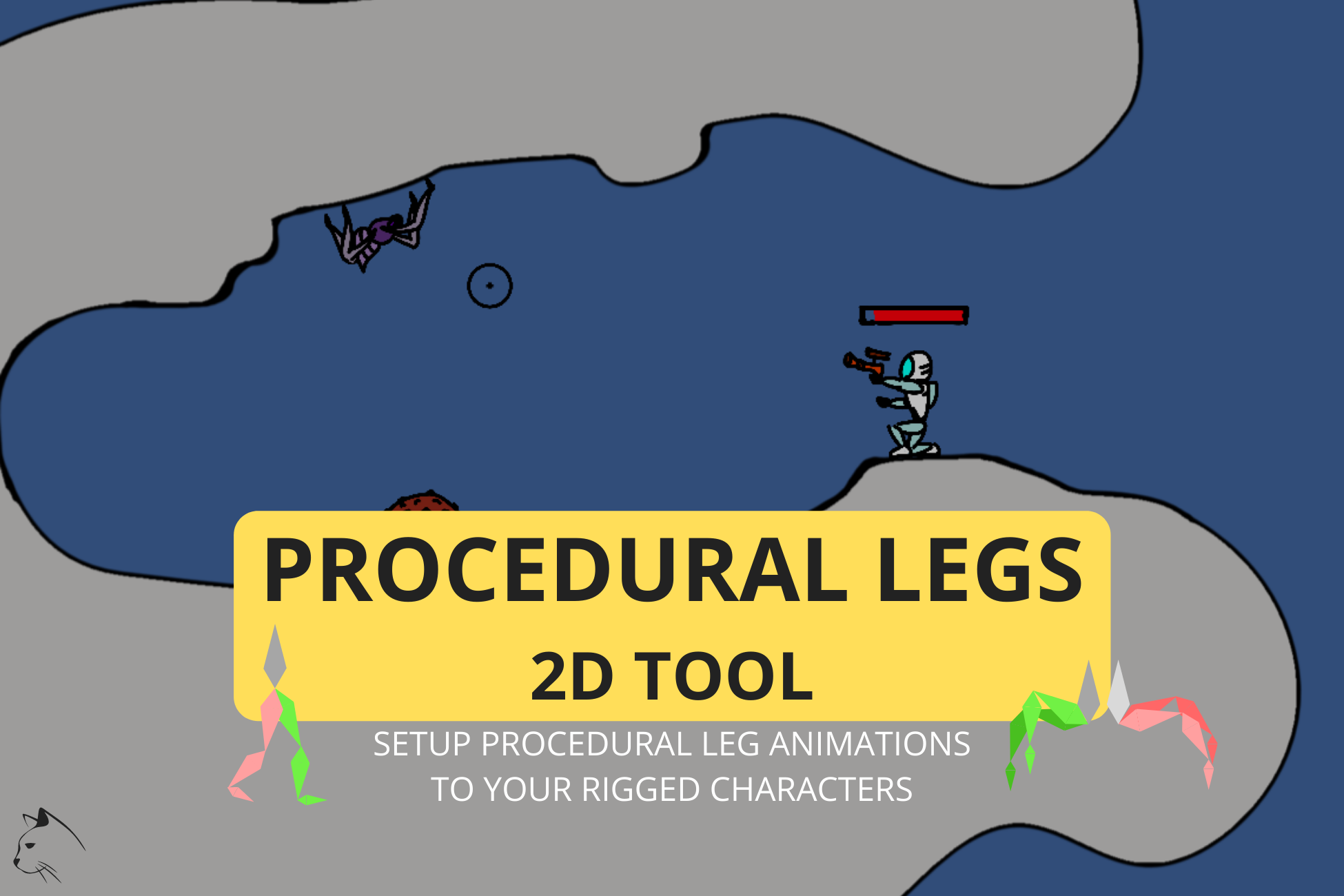 Procedural Legs 2D Tool - Uinty Sample Game by MeadowGames