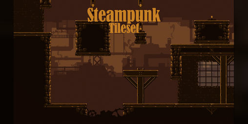Steampunk factory tileset by Apokalips123