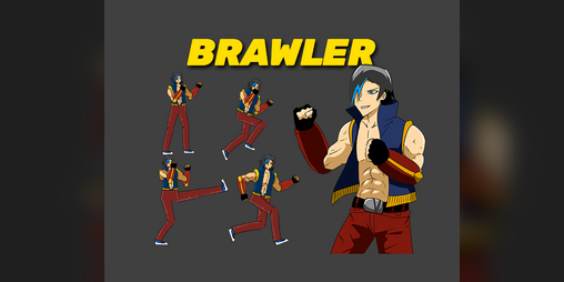 Brawler 2D Sprite by cascadeplay