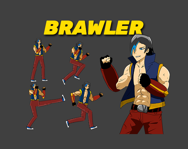 Brawler 2D Sprite by cascadeplay
