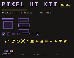 Rikatoki rated [FREE] Card Battle Pixel UI & SFX Kit - itch.io