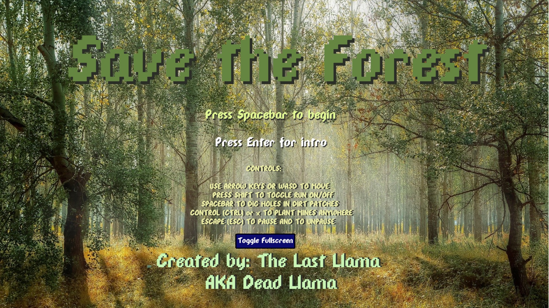 Save the Forest by BluEyeNick