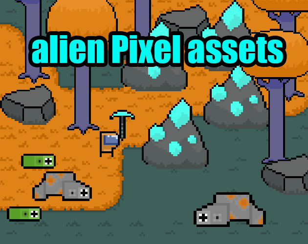 Alien Game Pixel assest 16x16 by WuzzyWizard