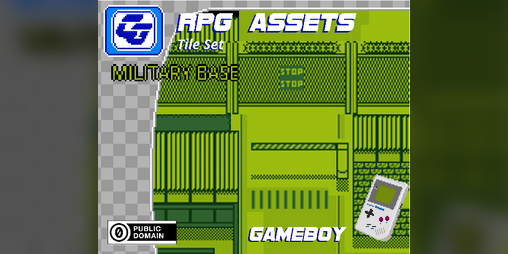 RPG Assets Tile Set 'Military Base' Gameboy by chasersgaming