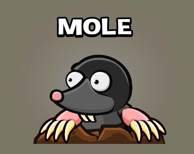 Animated mole by Robert Brooks - gamedeveloperstudio.com