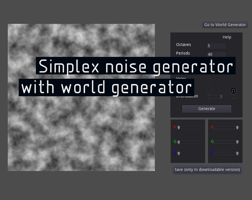 Simplex Noise Generator + WorldGen by Koval