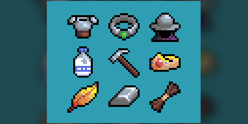 16x16 RPG Item Pack 2 by Alex's Assets