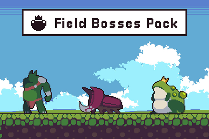 Field Bosses Sprite Sheet Pixel Art by Free Game Assets (GUI, Sprite ...