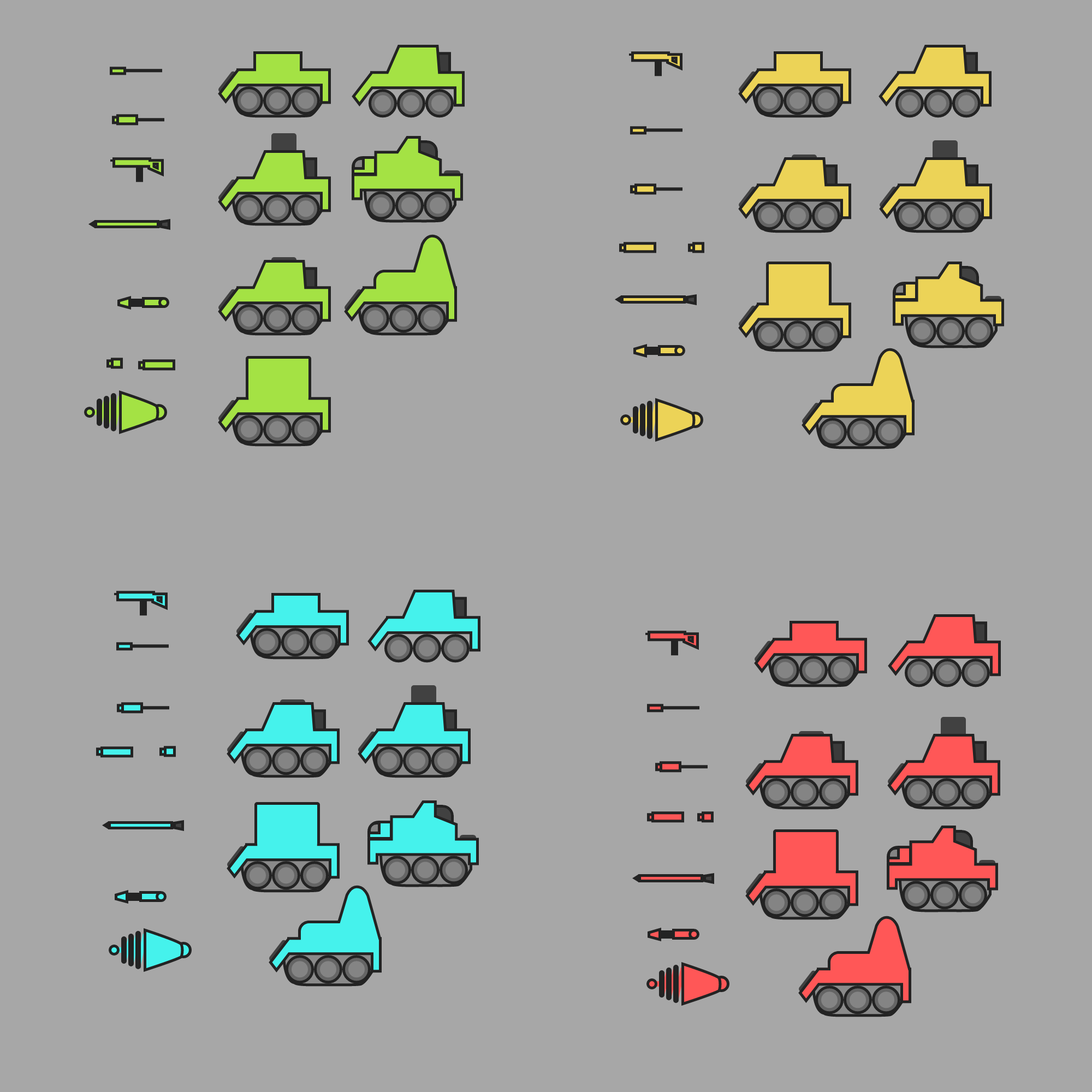Simple Tank 2D Asset by Willie88