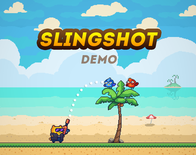 Cats vs. Bird: Slingshot game Pixel Art by aztrakatze