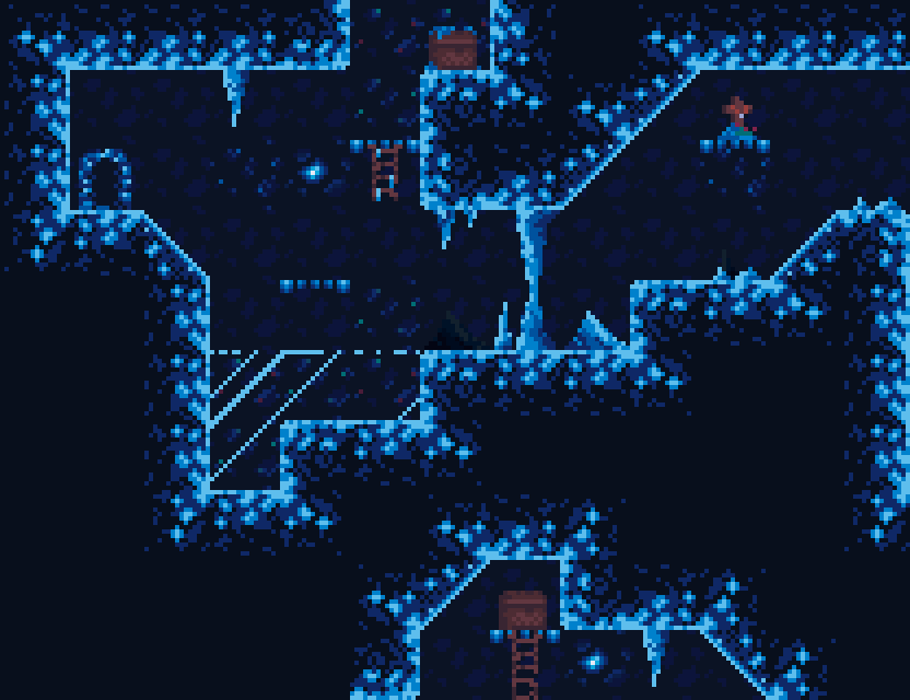 2D Metroidvania Ice Tileset 16x16 by mtk