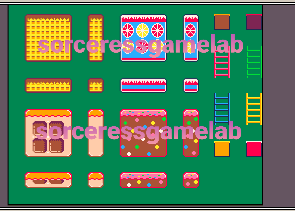 Candy Platformer Tileset by SorceressGameLab