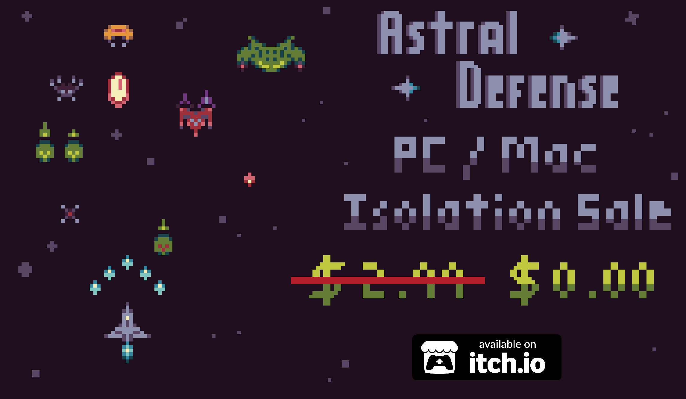 Astral Defense Isolation Sale (Free) by Pixel Pajama Studios - itch.io