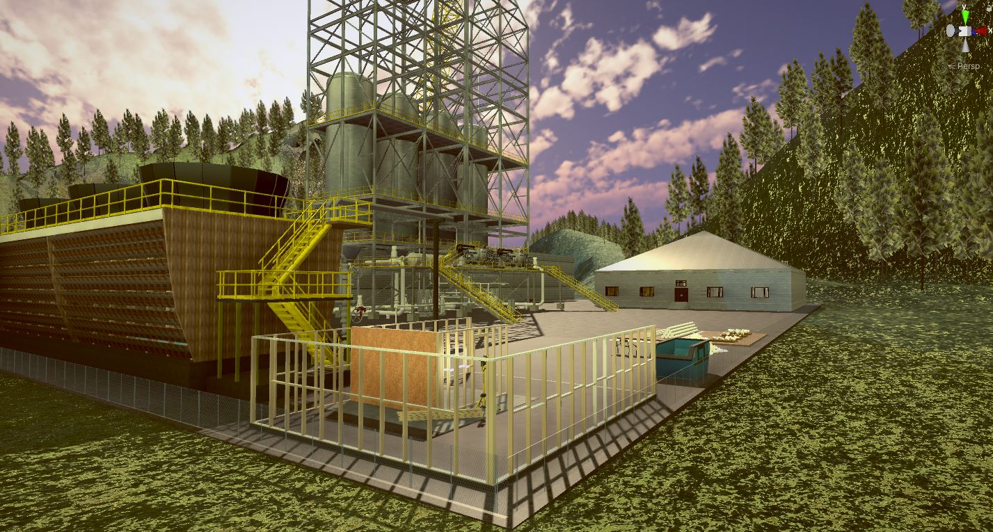 Plant 3D Interactive Construction Model in the Mountains. by Havick115