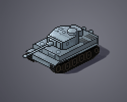 German WW2 isometric pixel tanks by jh2assets