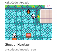 Ghost Hunter by donnadie for MakeCode Arcade One Room Jam - itch.io