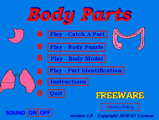 Body Parts Game by rtcgames