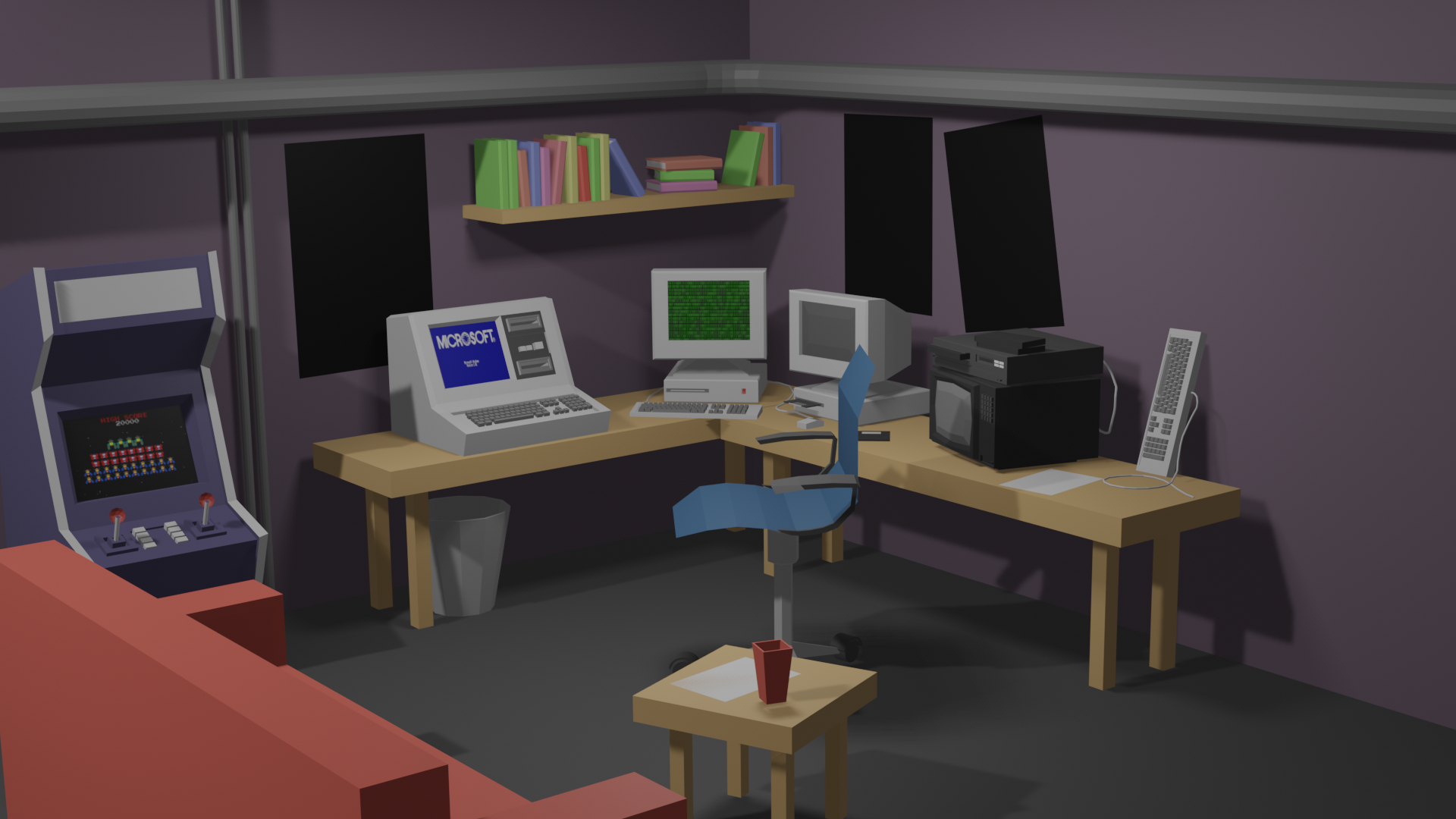 80s Hacker Room Asset Pack by Samuel Gauthier