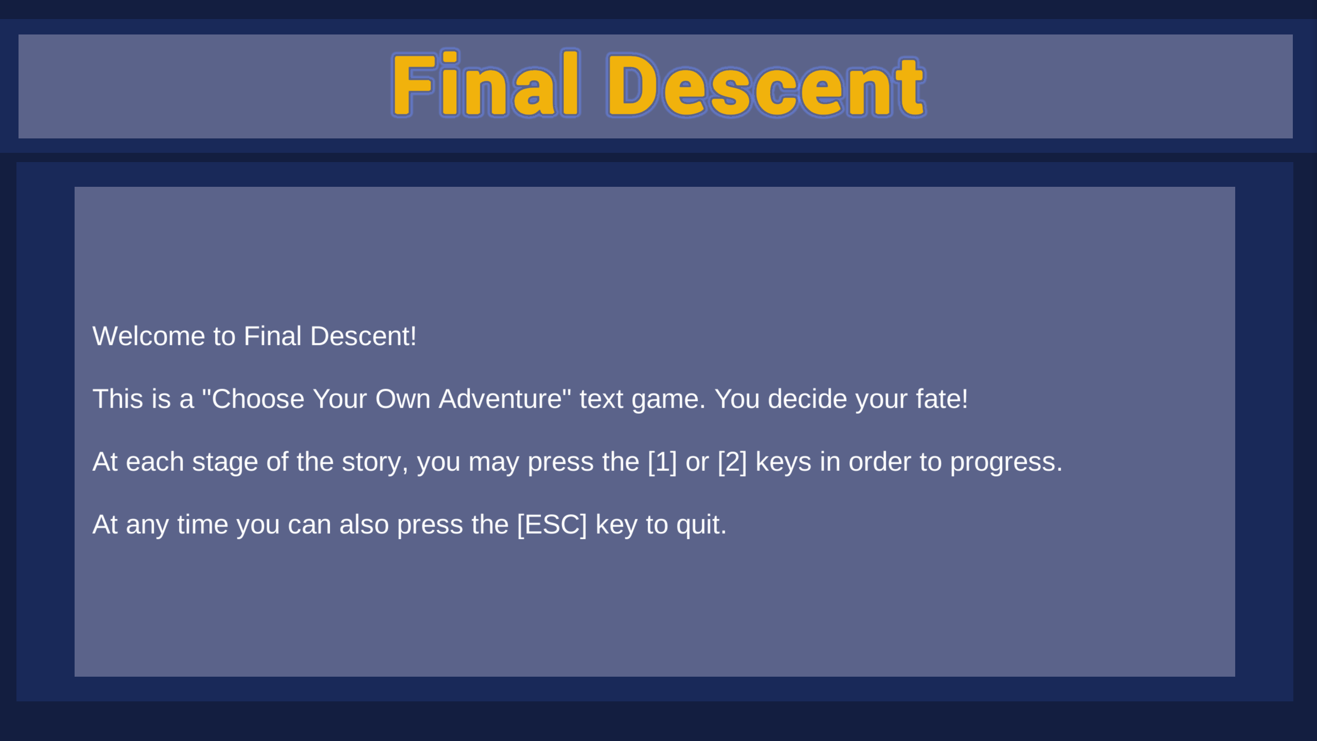 Final Descent by omnific