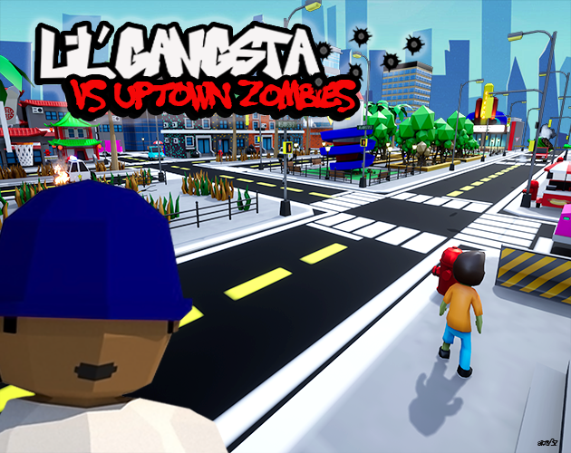 Lil' Gangsta Vs Uptown Zombies by artby3z