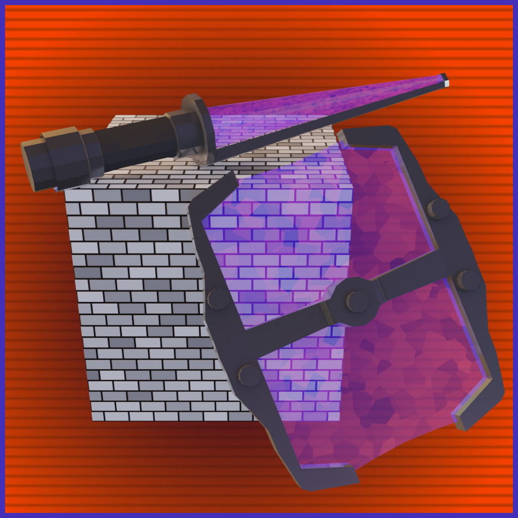 Asset Jam 8: Cyberpunk Baton and Shield by Skyplayer