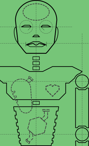 Cyborg Paperdoll by Caffeinated Otter for Asset Jam 8 - itch.io