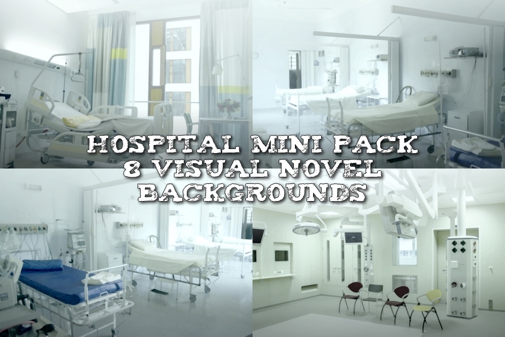 Hospital Mini Pack: 8 Visual Novel Backgrounds by Rachel Chen