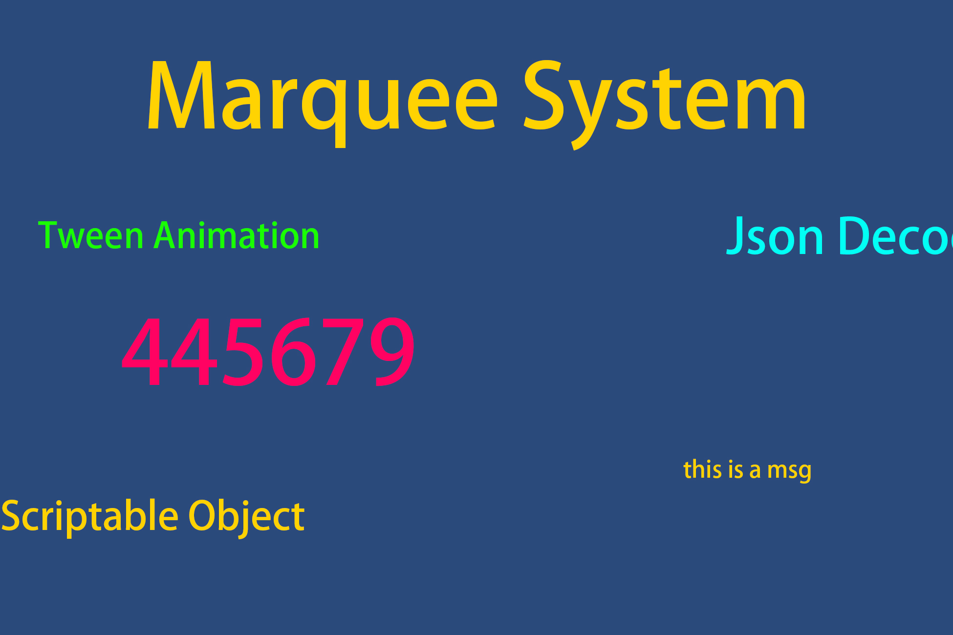 Unity Marquee System by MisoStudio